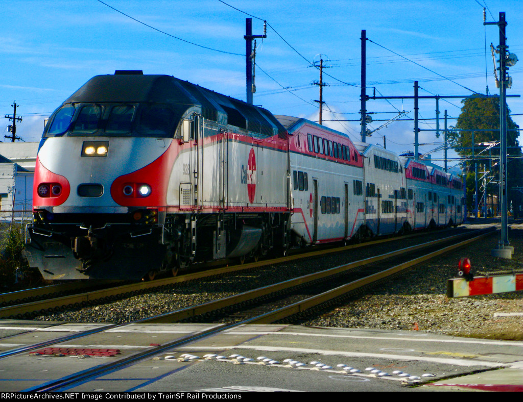 JPBX 928 Leads Caltrain 248